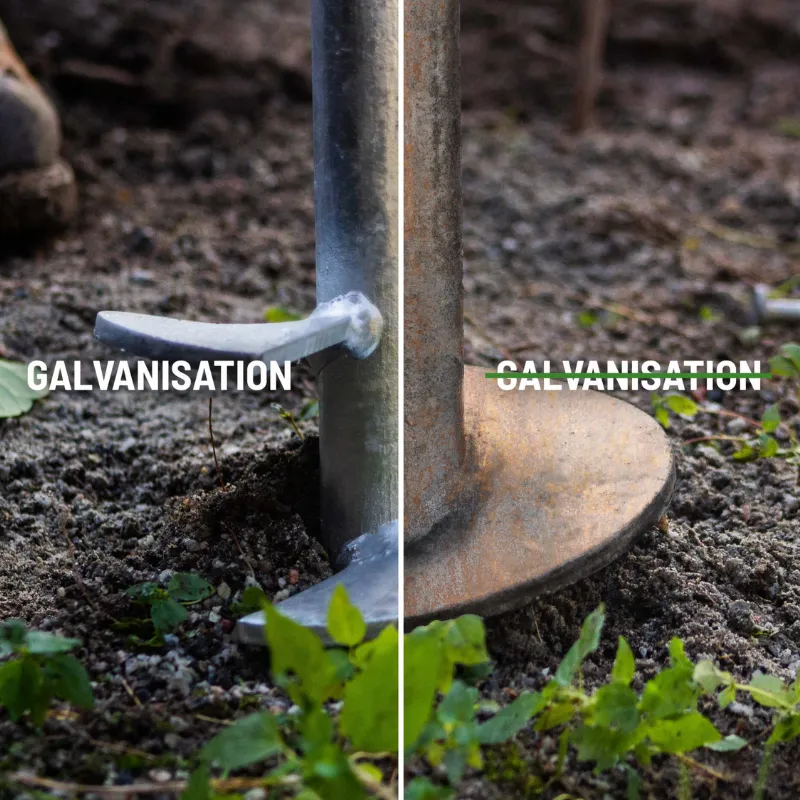 Est-ce que les pieux vissés rouillent? - Pieux Vistech